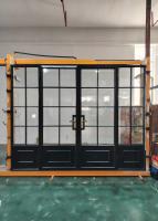 China French Style Broken Bridge Aluminum Profile Balcony Door for sale