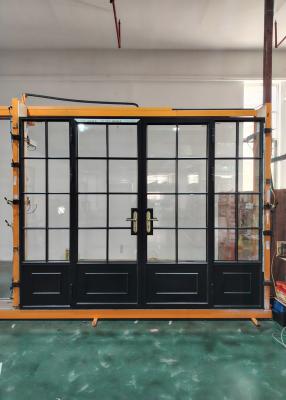 China French Style Broken Bridge Aluminum Profile Balcony Door for sale