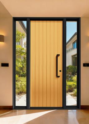 China Australian Standard Certified Aluminum Front Doors | Hurricane & Rain Resistant for sale