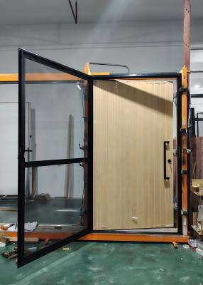 China Heat-Insulating Aluminum Front Doors Energy-Efficient & Eco-Friendly for sale