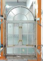 China Custom-made French-style vintage outdoor aluminum bridge windows factory for sale