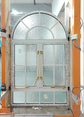 China Custom-made French-style vintage outdoor aluminum bridge windows factory for sale