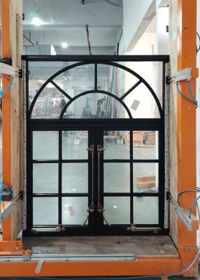China French retro style broken bridge aluminum sealed balcony window for sale
