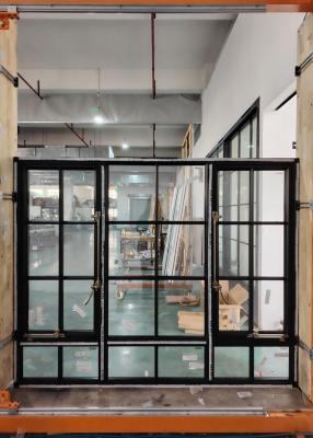 China Villa decoration with French retro style broken bridge aluminum windows for sale