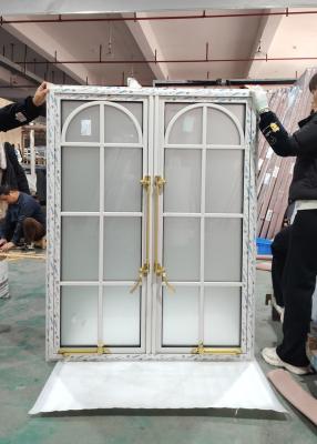 China Custom-made factory French-style vintage villa decoration with broken bridge aluminum windows for sale