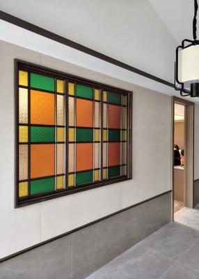 China French Vintage Aluminum Fixed Partition Windows for sale