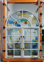 China French retro style balcony with broken bridge aluminum window for sale