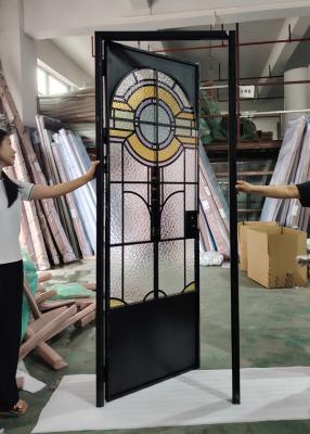 China French-Style Retro Aluminum Swing Partition Doors for sale