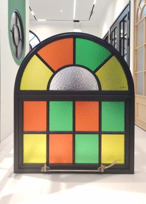 China French-Style Retro Aluminum Arched Awning Windows for sale
