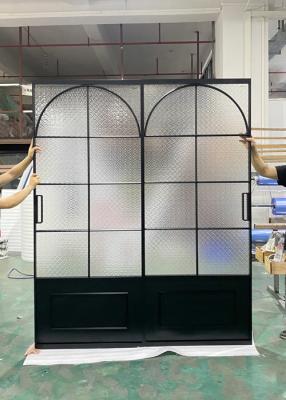 China French-style Aluminum Sliding Door with 6063-T5 Alloy Frame and 5mm-8mm Tempered Glass for Indoor Partitions for sale