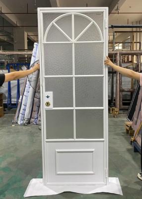 China French vintage-style aluminum bathroom swing door for sale