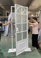 China French retro-style aluminum swing door for bathroom for sale