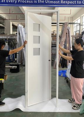 China French-style vintage aluminum swing partition door for bathroom for sale