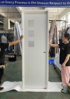 China French vintage aluminum hinged bathroom door for sale