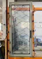 China Australian Standard 100 Series Casement Door with 6063-T5 Aluminum Alloy and Double-Layer Tempered Glass for sale