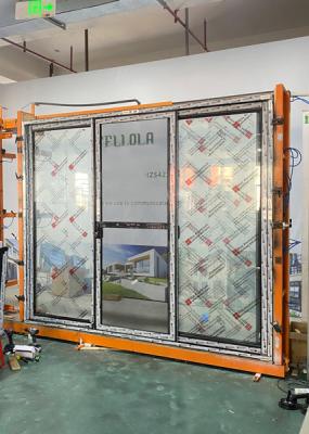 China 6063-T5 Aluminum Alloy Sliding Doors with Double-Layer Tempered Glass and PA66 Thermal Break for Energy Efficiency for sale