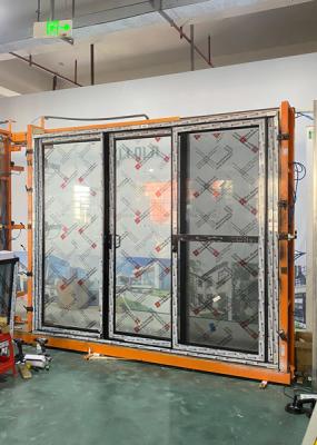 China AS 2047 Certified Aluminium Sliding Doors with 6063-T5 Alloy and Double-Layer Tempered Glass for Wind Resistance up to 3000Pa for sale