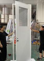 China A Door That Opens to Elegance – French-Style Aluminum Bathroom Door in White for sale