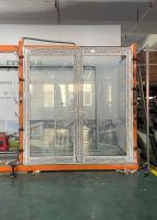 China AS2047 Compliant 6063-T5 Aluminum Alloy Double Door with 1.8mm Wall Thickness for Australian Standards for sale