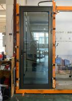 China AS2047 Certified 6063-T5 Aluminum Alloy Swing Door with Double-layer Tempered Glass for sale