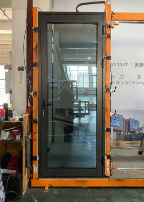 China AS2047 Certified 6063-T5 Aluminum Alloy Swing Door with Double-layer Tempered Glass for sale