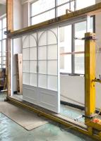 China French Frosted Glass Sliding Door with 8mm or 5mm Tempered Glass and 6063-T5 Aluminum Alloy Frame for Flexible Interior Partition for sale