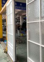 China French Frosted Glass Sliding Door with 8mm or 5mm Tempered Glass and 6063-T5 Aluminum Alloy Frame for Flexible Interior Partition for sale