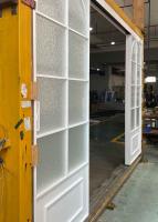 China French Frosted Glass Sliding Door with 8mm or 5mm Tempered Glass and 6063-T5 Aluminum Alloy Frame for Flexible Interior Partition for sale