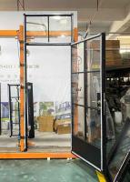 China Elegant French Swing Door with 6063-T5 Aluminum Alloy and 8mm Tempered Glass Featuring Silent Sealing Design for sale