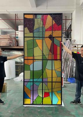 China High-Temperature Colored Enamel Glass Partition with 6063-T5 Aluminum Alloy Frame for Fade-Resistant & Long-Lasting Color for sale