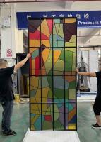 China High-Temperature Colored Enamel Glass Partition with 6063-T5 Aluminum Alloy Frame for Fade-Resistant & Long-Lasting Color for sale