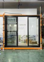 China AS150 Series Aluminum Sliding Door with Smooth Drainage Anti-Water Accumulation and 6063-T5 Aluminum Alloy Frame for sale