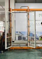 China Retro French Style Door with 6063-T5 Aluminum Alloy Frame and 8mm Tempered Glass in Eco-Friendly Water-Based Paint for sale