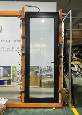 China Australian Standard 100 Series Aluminum Swing Door with 6063-T5 Aluminum Alloy, Double-Layer Tempered Glass, and 1.8mm Wall Thickness for sale