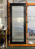 China Australian Standard 100 Series Aluminum Swing Door with Double-layer Tempered Glass and Minimalist Slim-Frame for sale