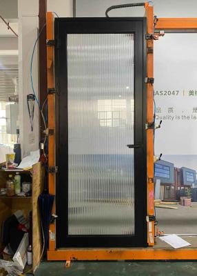 China Australian Standard 100 Series Aluminum Swing Door with Double-layer Tempered Glass and Minimalist Slim-Frame for sale