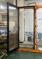 China Australian Standard 100 Series Aluminum Swing Door with Double-layer Tempered Glass and Minimalist Slim-Frame for sale