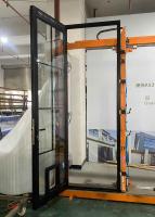 China AS100 Series Aluminum Swing Door with French Grid Design, 6063-T5 Aluminum Alloy & Double-layer Tempered Glass for sale
