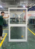 China Australian Standard 68 Series Top-Hung Hand Crank Window with 6063-T5 Aluminum Alloy and 5mm Tempered Glass for Safe Ventilation for sale