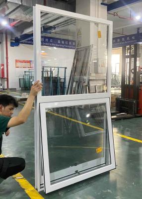 China Australian Standard 68 Series Top-Hung Hand Crank Window with 6063-T5 Aluminum Alloy and 5mm Tempered Glass for Safe Ventilation for sale