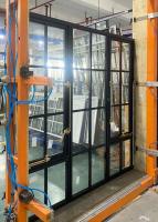 China High-Aesthetic French Windows with Grade 8 Air Tightness and Grade 9 Wind Resistance in 6063-T5 Aluminum Alloy for sale