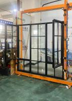 China High-Aesthetic French Windows with Grade 8 Air Tightness and Grade 9 Wind Resistance in 6063-T5 Aluminum Alloy for sale