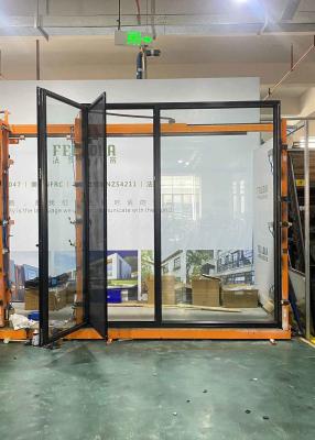 China Australian Standard Aluminum Swing Door with Modern Minimalist Design and Double-layer Tempered Glass for sale
