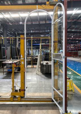 China French Retro White Aluminum Alloy Arched Partition Glass Door: High-Temperature Spraying Craft, Stable And Long-Lasting Performance for sale