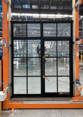 China French Retro Broken‑Bridge Aluminium Casement Window, Custom Home Window with Retro Grilles Direct from Source Factory for sale