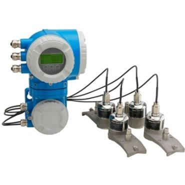 China 9P5BA1-CDEBAEAFBADADBBBADA2 High Accuracy Clamp-on Ultrasonic Flow Meter DN15-DN6000 0.01-12m/s Liquid Flow Sensor 4-20mA RS485 for sale