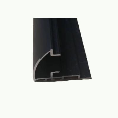 China Black Powder Coated Aluminium Extrusions For Window Corner 6063 T5 for sale
