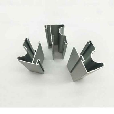China 6063 T5 Aluminium Wardrobe Door Frame Anodized Surfaces Cabinet Handle for sale