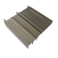 China Champagne Electrophoresis Anodized Aluminum Profiles For Glass Doors for sale