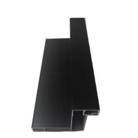 China 1.5mm Black Aluminium Extrusion Profiles Aluminium Sliding Window Frames for sale